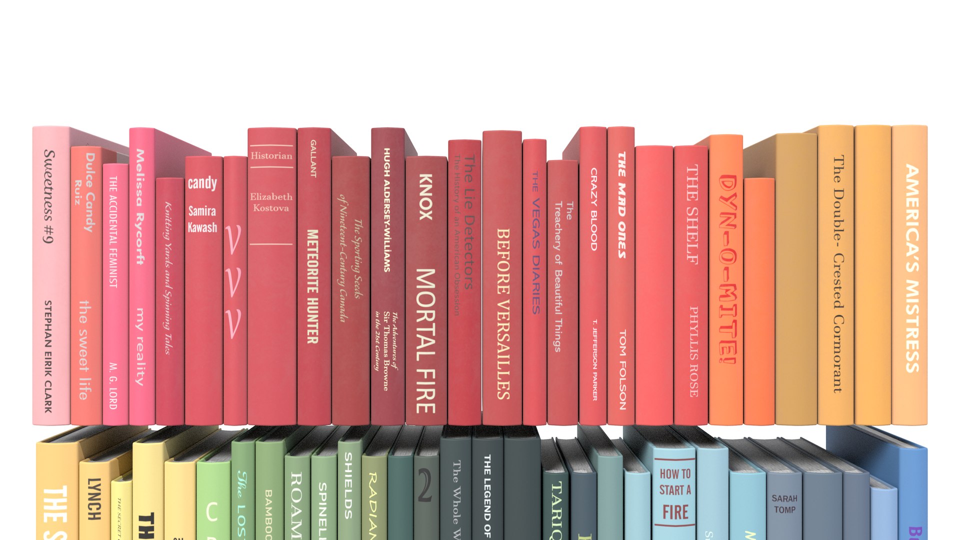 84 Books Set Model - TurboSquid 1858458