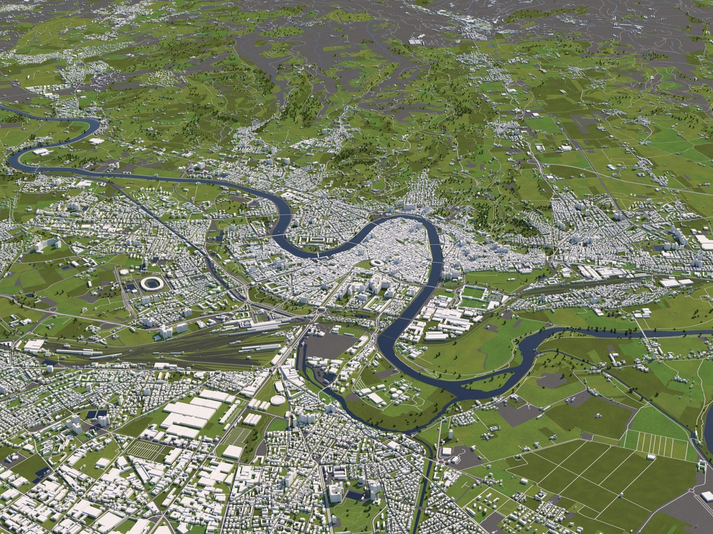 3D Model World Buildings Houses - TurboSquid 1449425