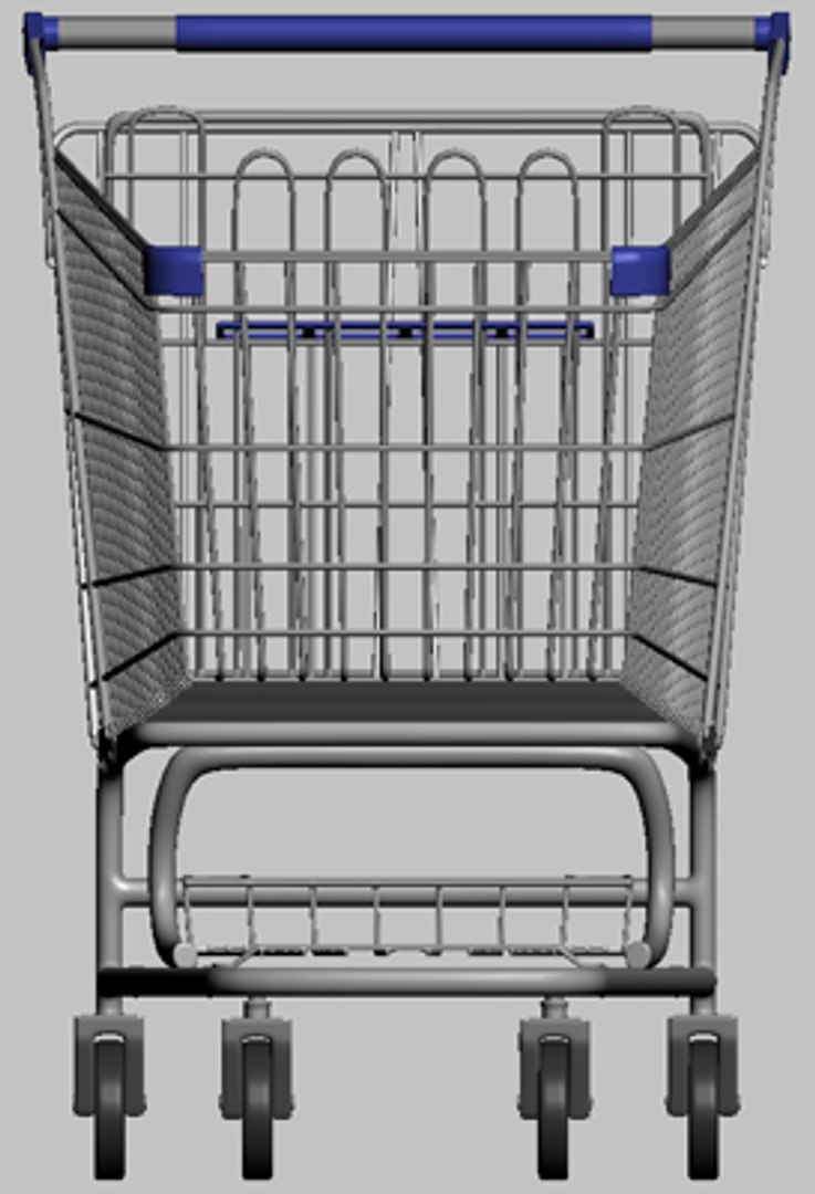 Res Shopping Cart 3d Model