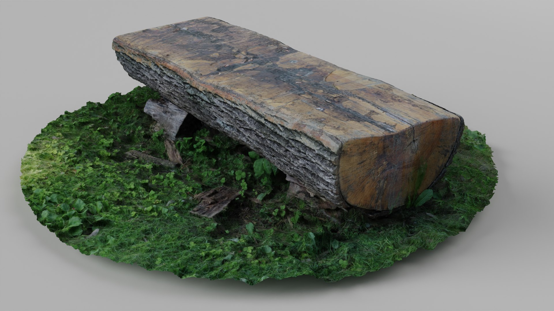 Log Bench Photoscan 3D Model - TurboSquid 1743361
