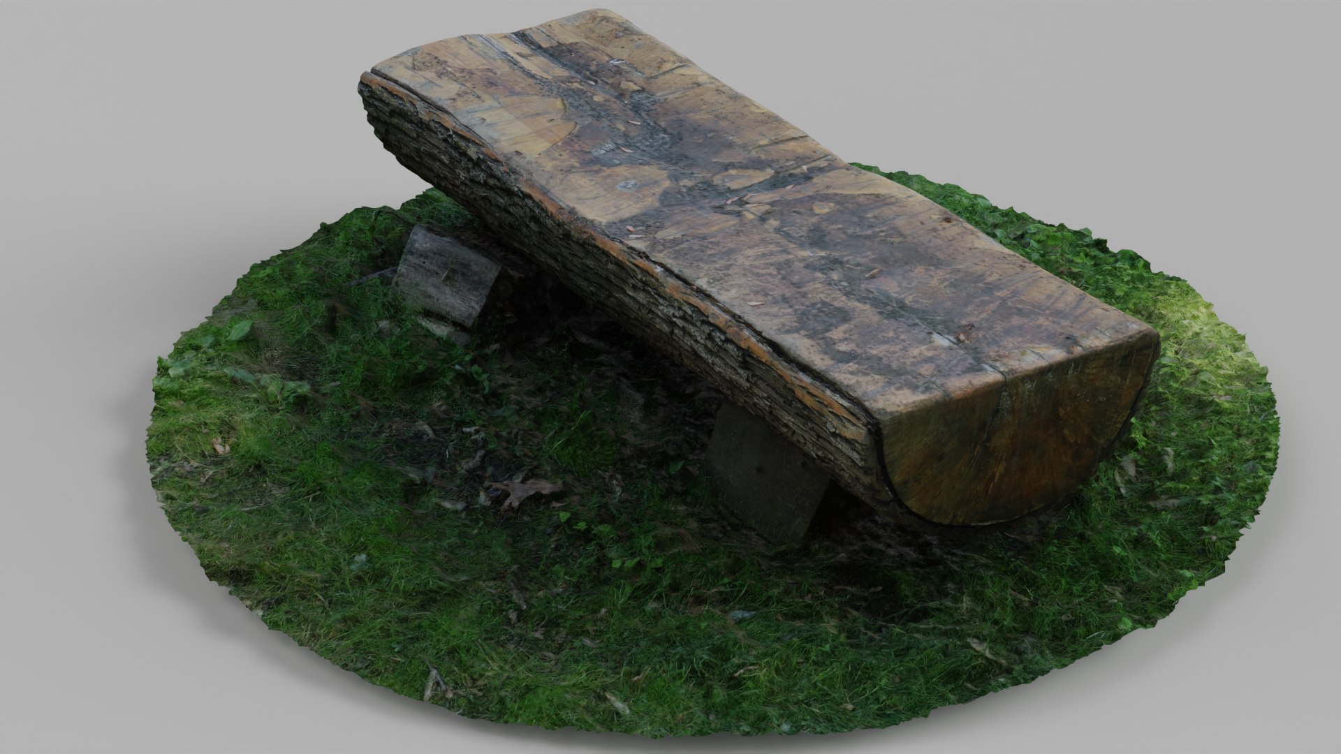 Log Bench Photoscan 3D Model - TurboSquid 1743361