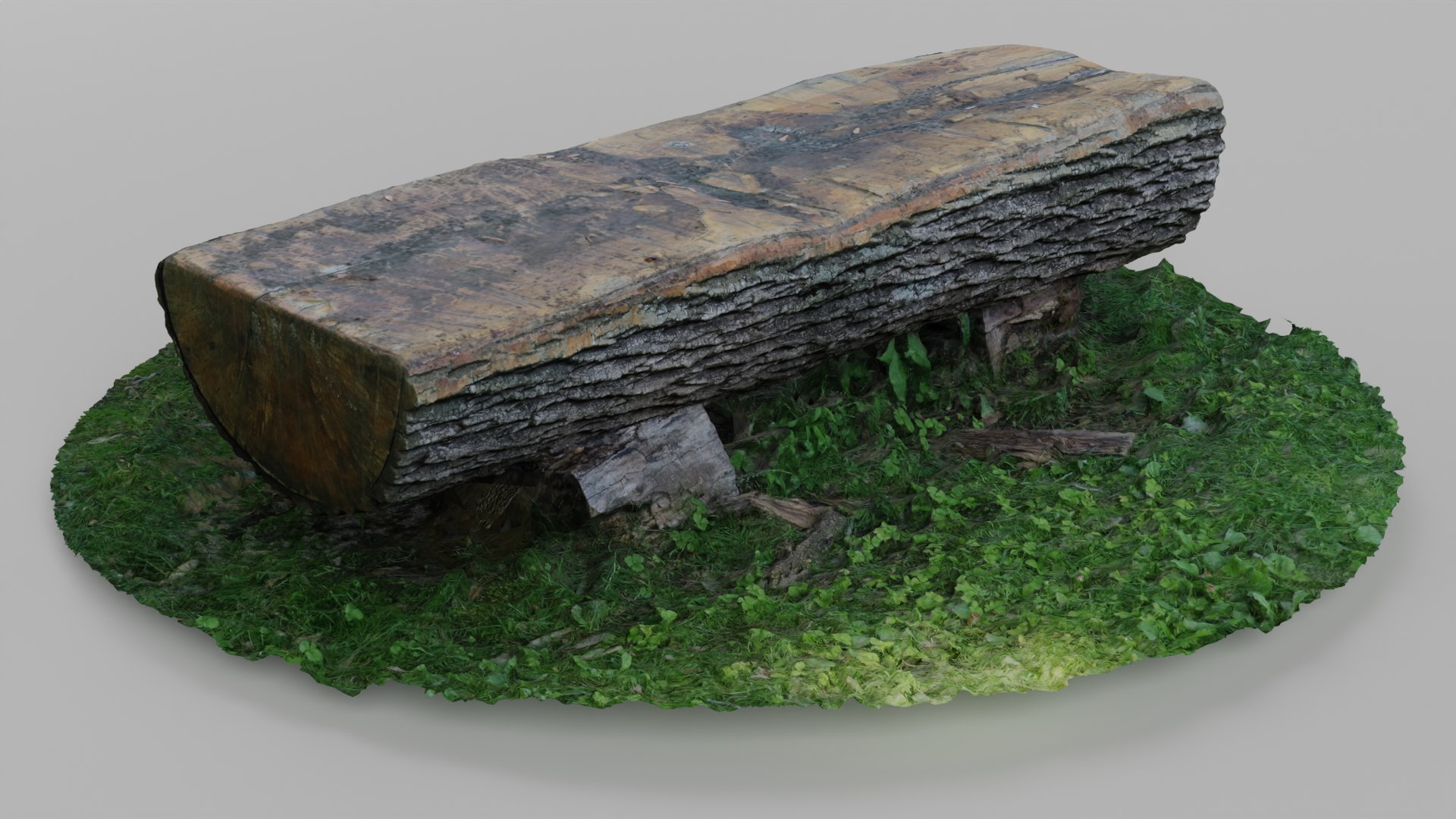 Log Bench Photoscan 3D Model - TurboSquid 1743361