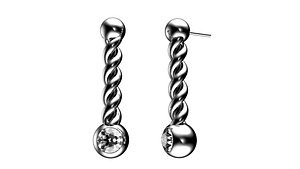 3D earring model - TurboSquid 1285780