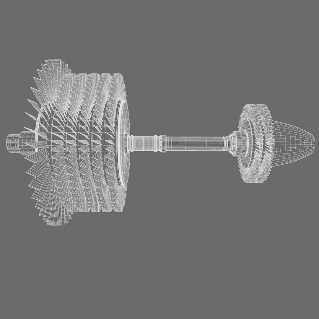 3d Model Engine Turbine
