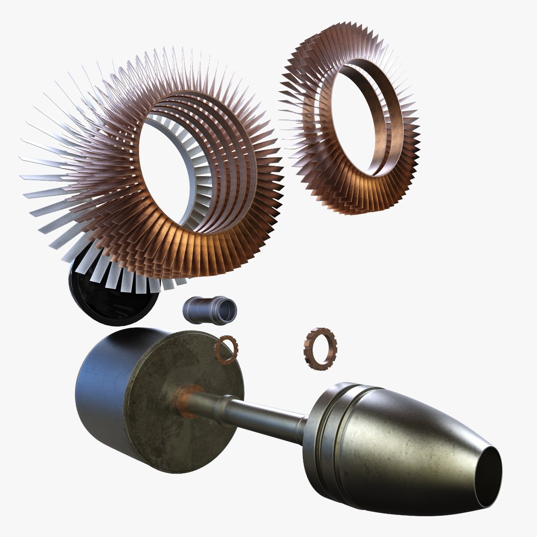 3d Model Engine Turbine