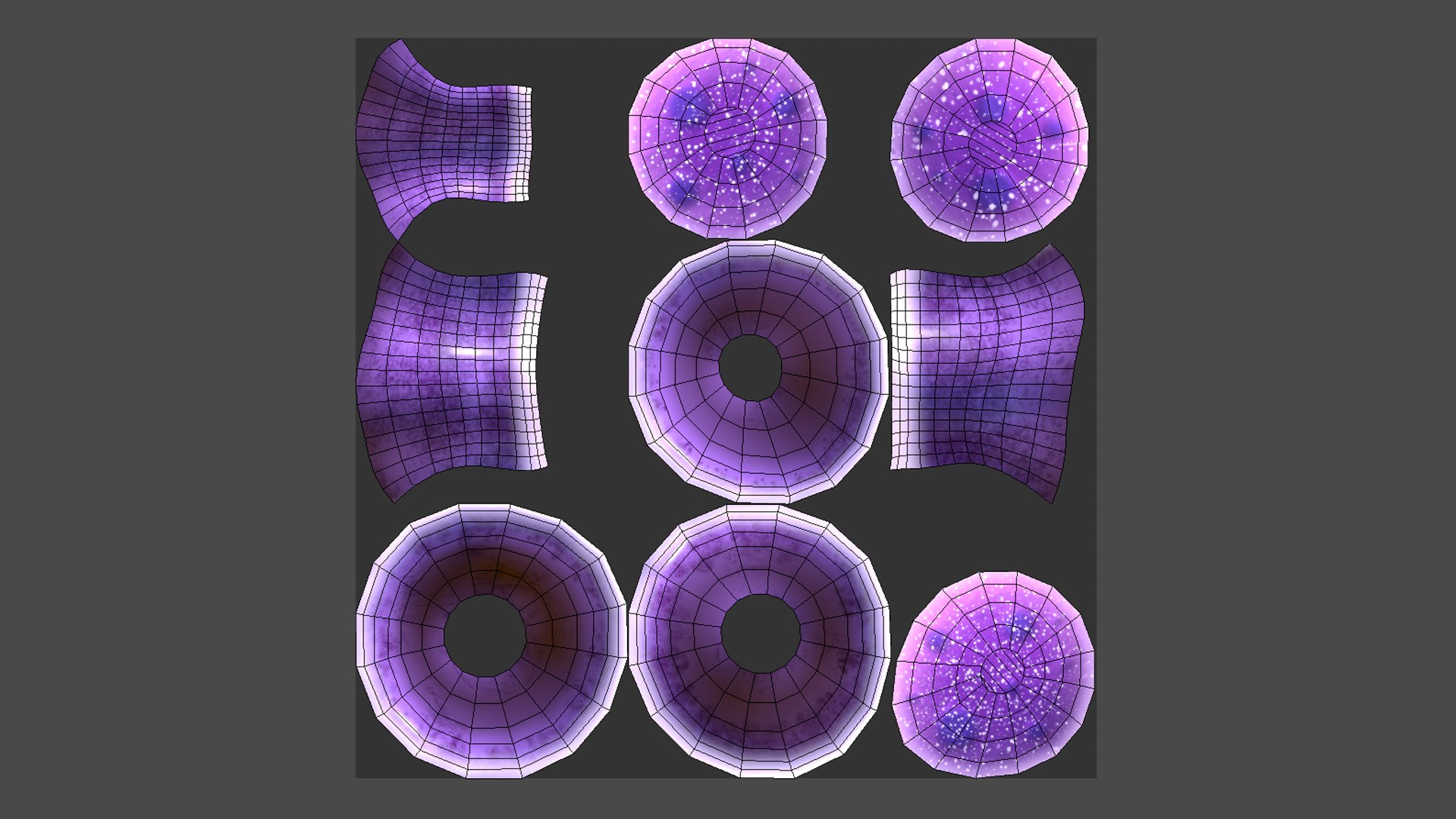 3D Fantasy Mushroom J06 Purple - Scene Backdrop Design Model ...