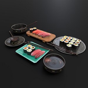 Sushi 3D Models for Download | TurboSquid