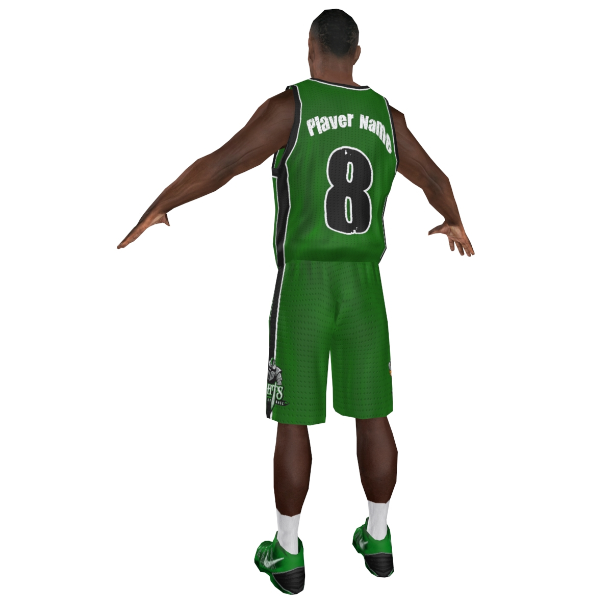 3d rigged basketball player ball model