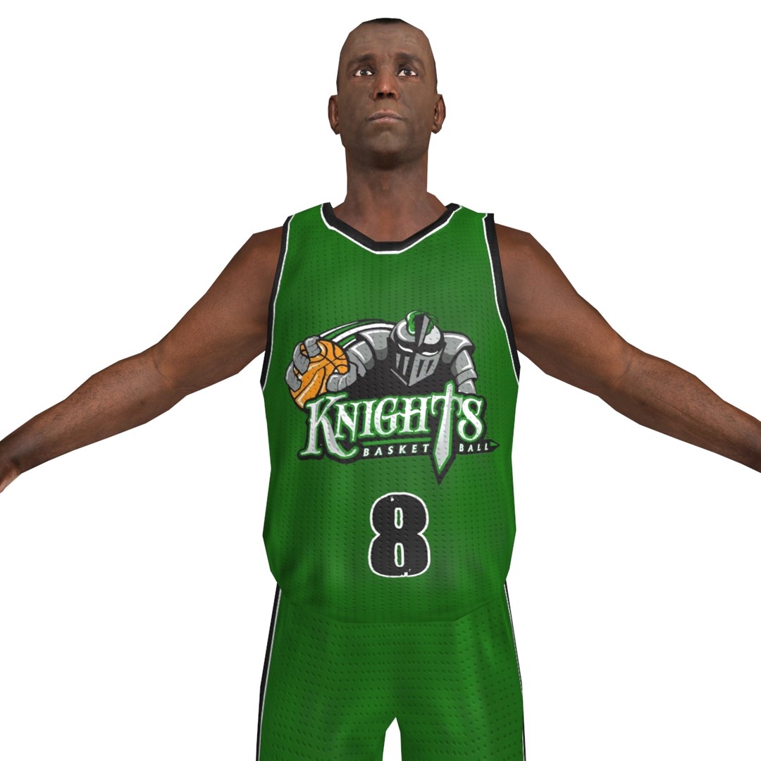 3d Rigged Basketball Player Ball Model