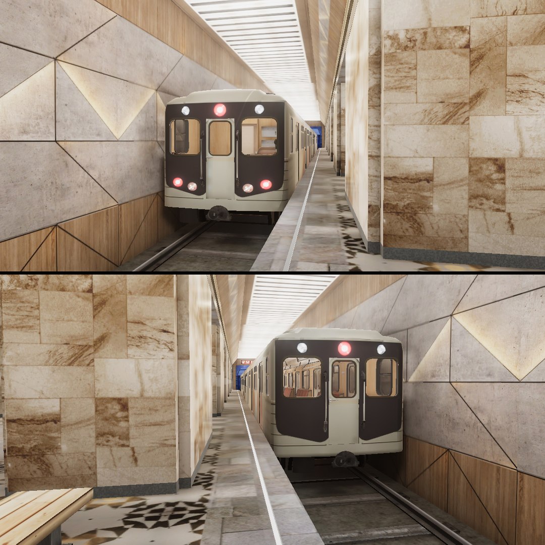 3D subway station - TurboSquid 1577312