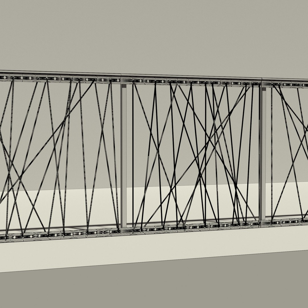 3D Railing Ropes Model - TurboSquid 1424928