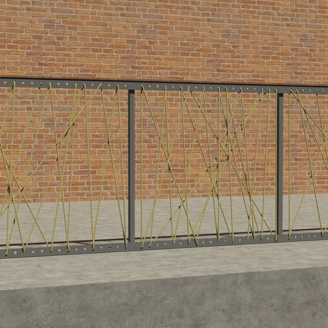 3D Railing Ropes Model - TurboSquid 1424928