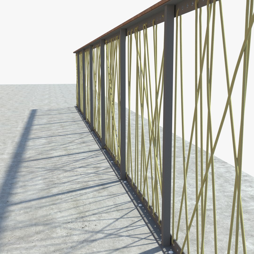 3D Railing Ropes Model - TurboSquid 1424928