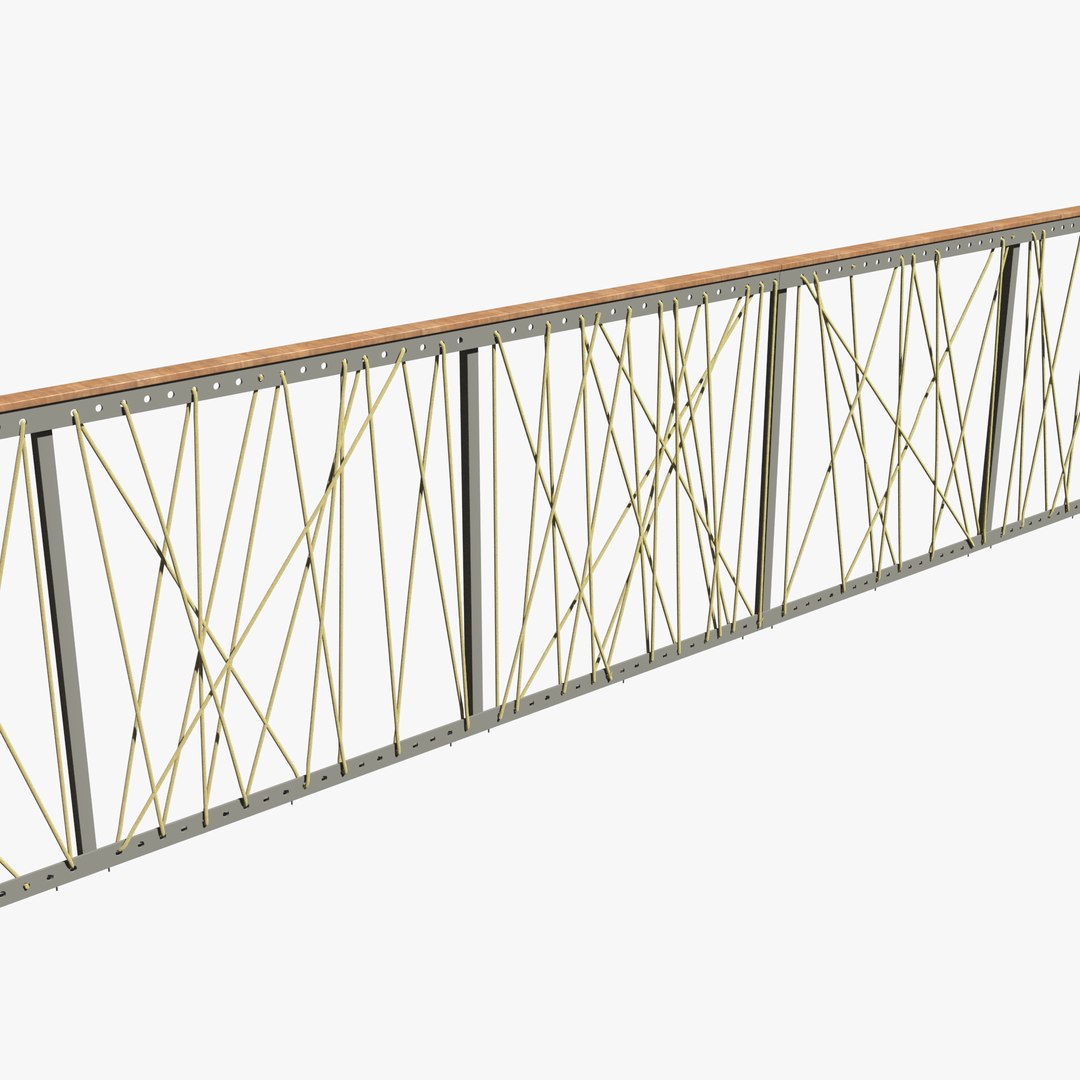 3D Railing Ropes Model - TurboSquid 1424928