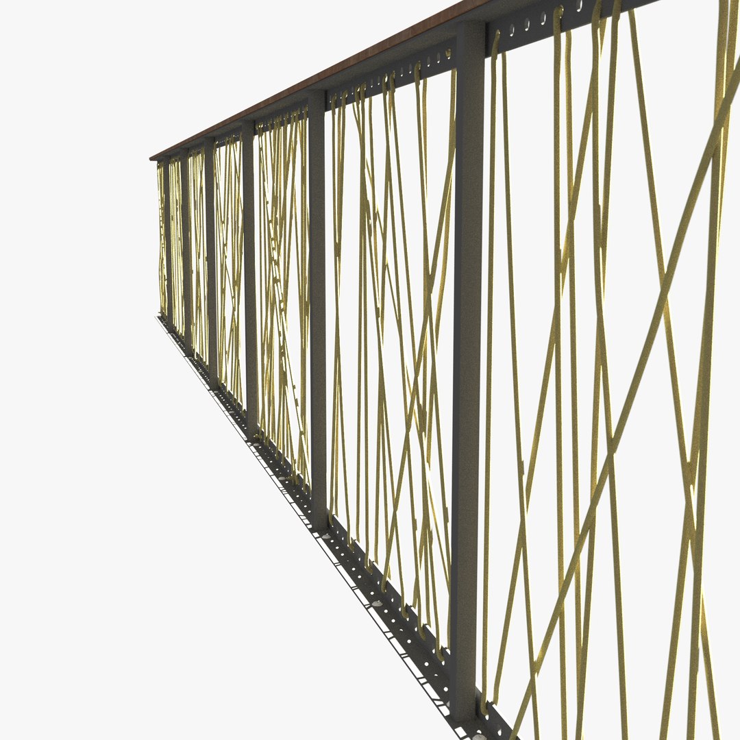 3D Railing Ropes Model - TurboSquid 1424928