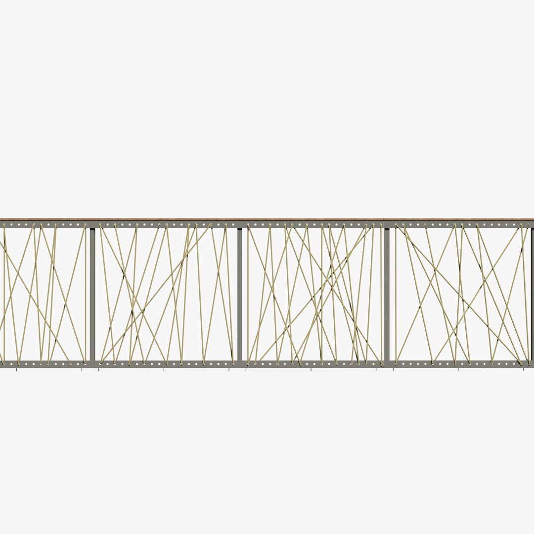 3D Railing Ropes Model - TurboSquid 1424928