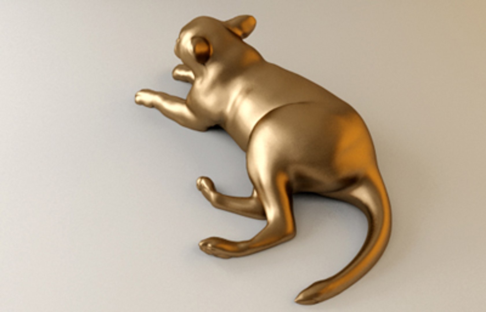 Maya Lion Cub Sculpture