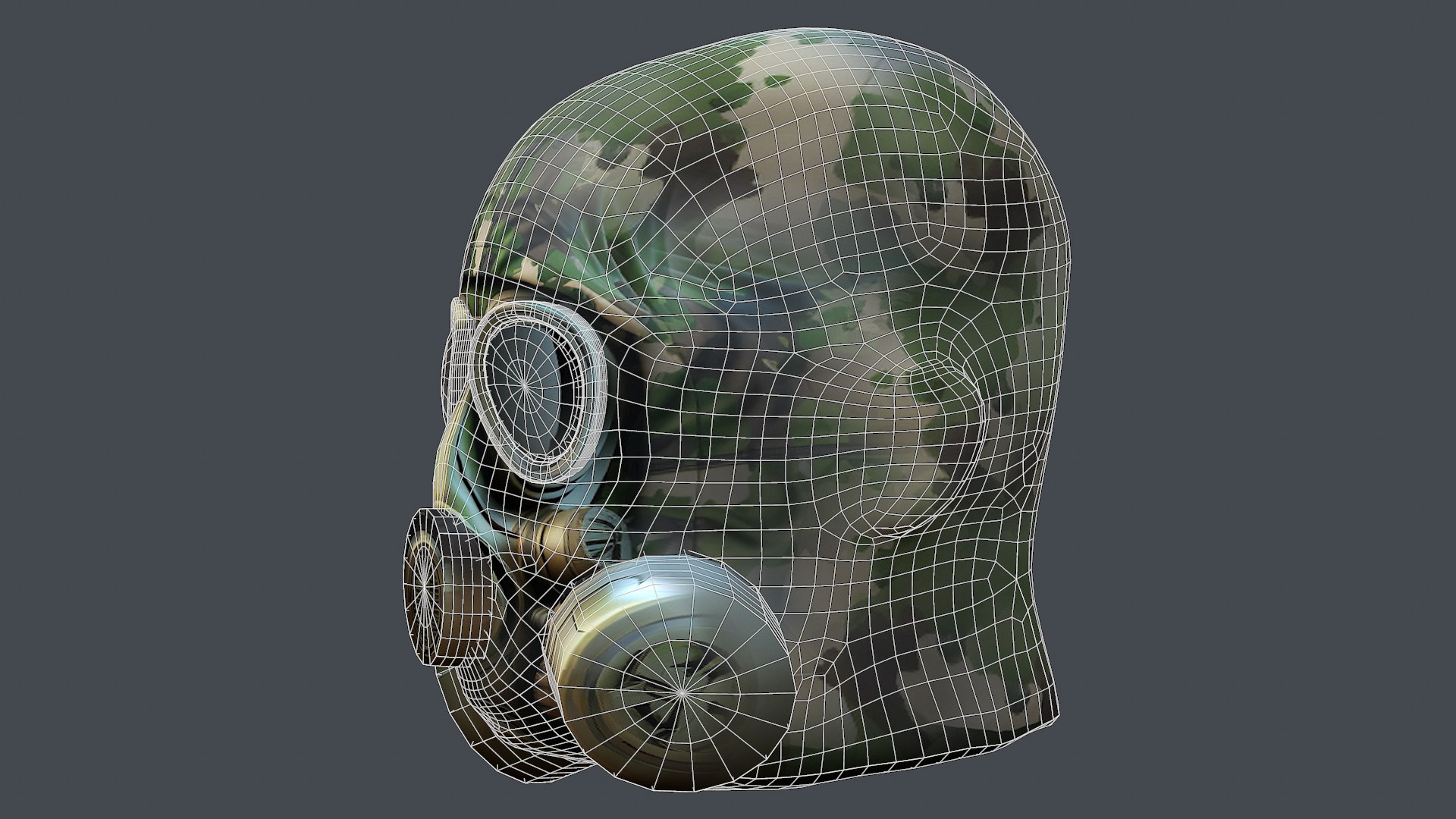 Gas Mask Helmet 3d Model Military Combat Soldier Armor Scifi Fantasy ...