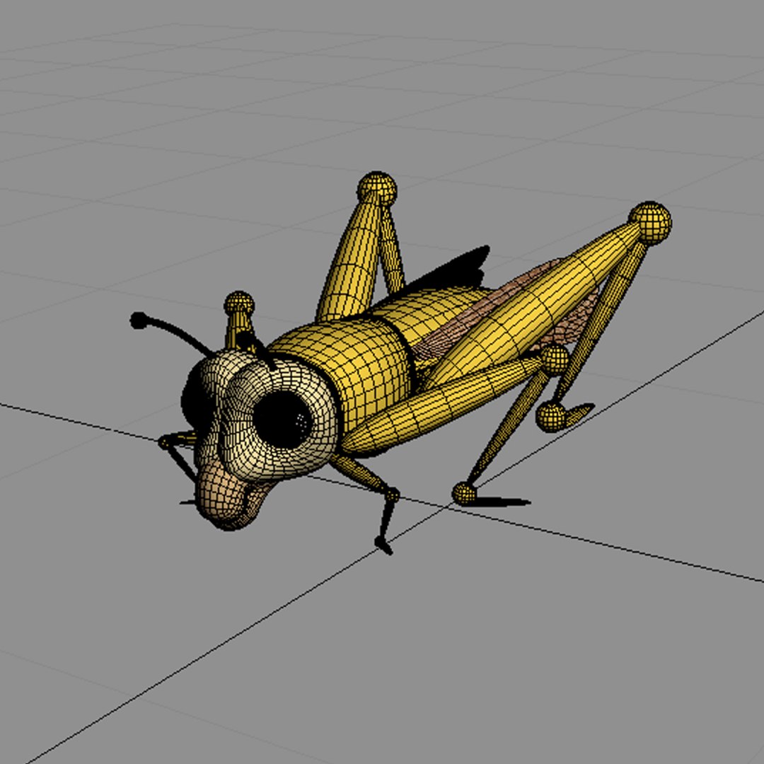 Locust Cartoon 3D - TurboSquid 2014738