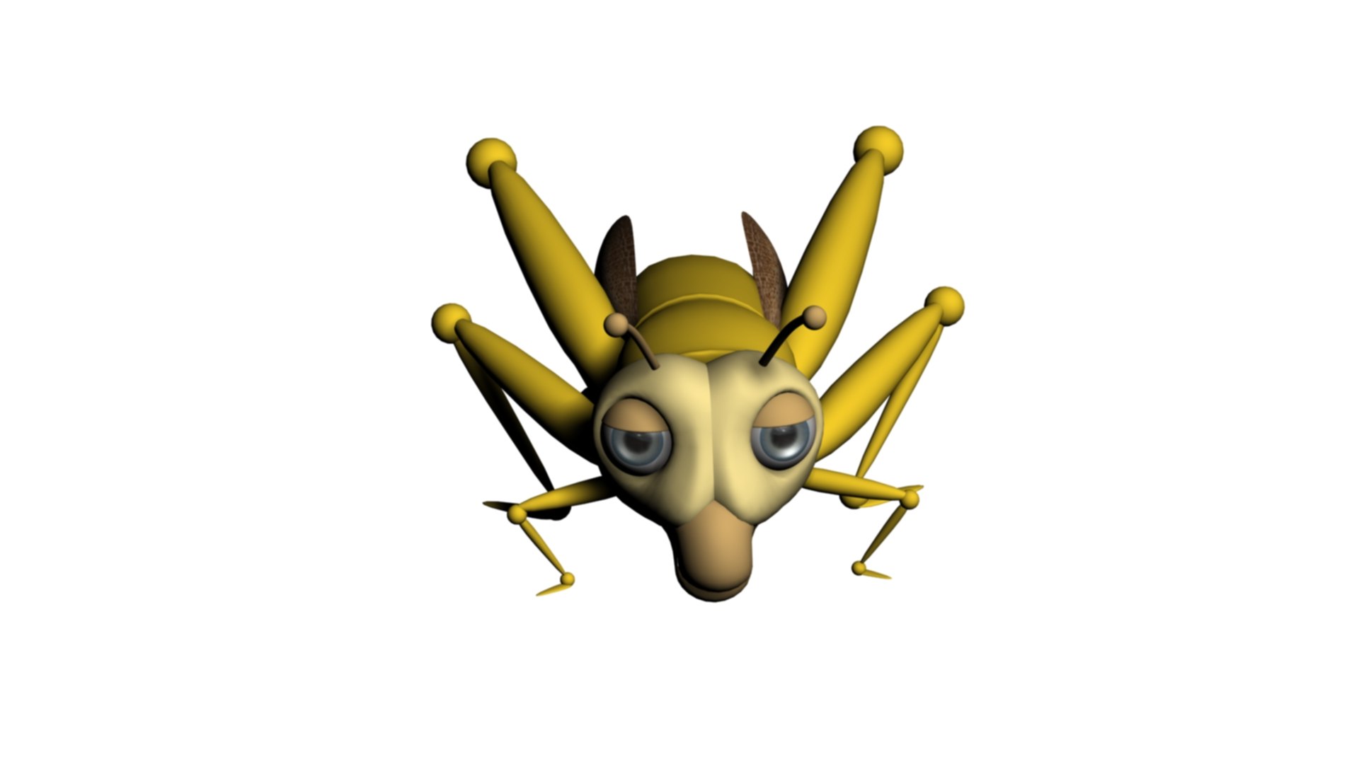 Locust Cartoon 3D - TurboSquid 2014738