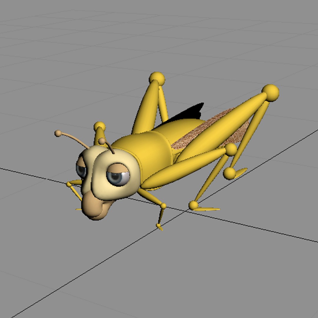 Locust Cartoon 3D - TurboSquid 2014738