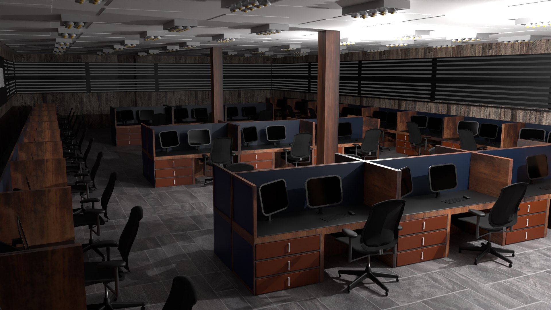 Call Center Interior 3D Model - TurboSquid 2179911