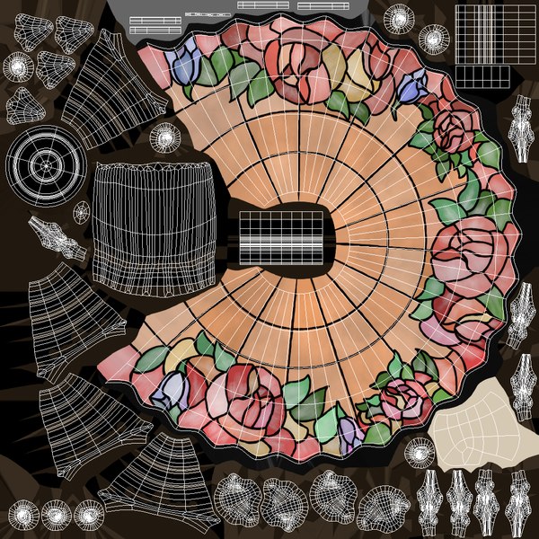 3D Tiffany Lamp model - TurboSquid 1892320