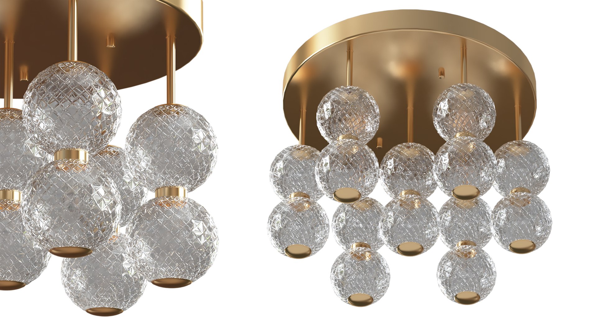 CARA Ceiling Chandelier 3D - TurboSquid 2148718