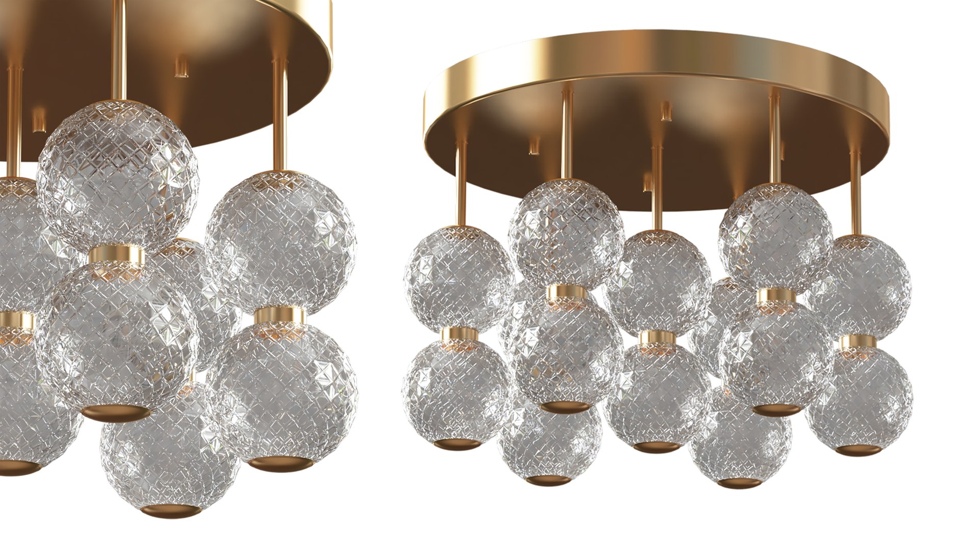 CARA Ceiling Chandelier 3D - TurboSquid 2148718