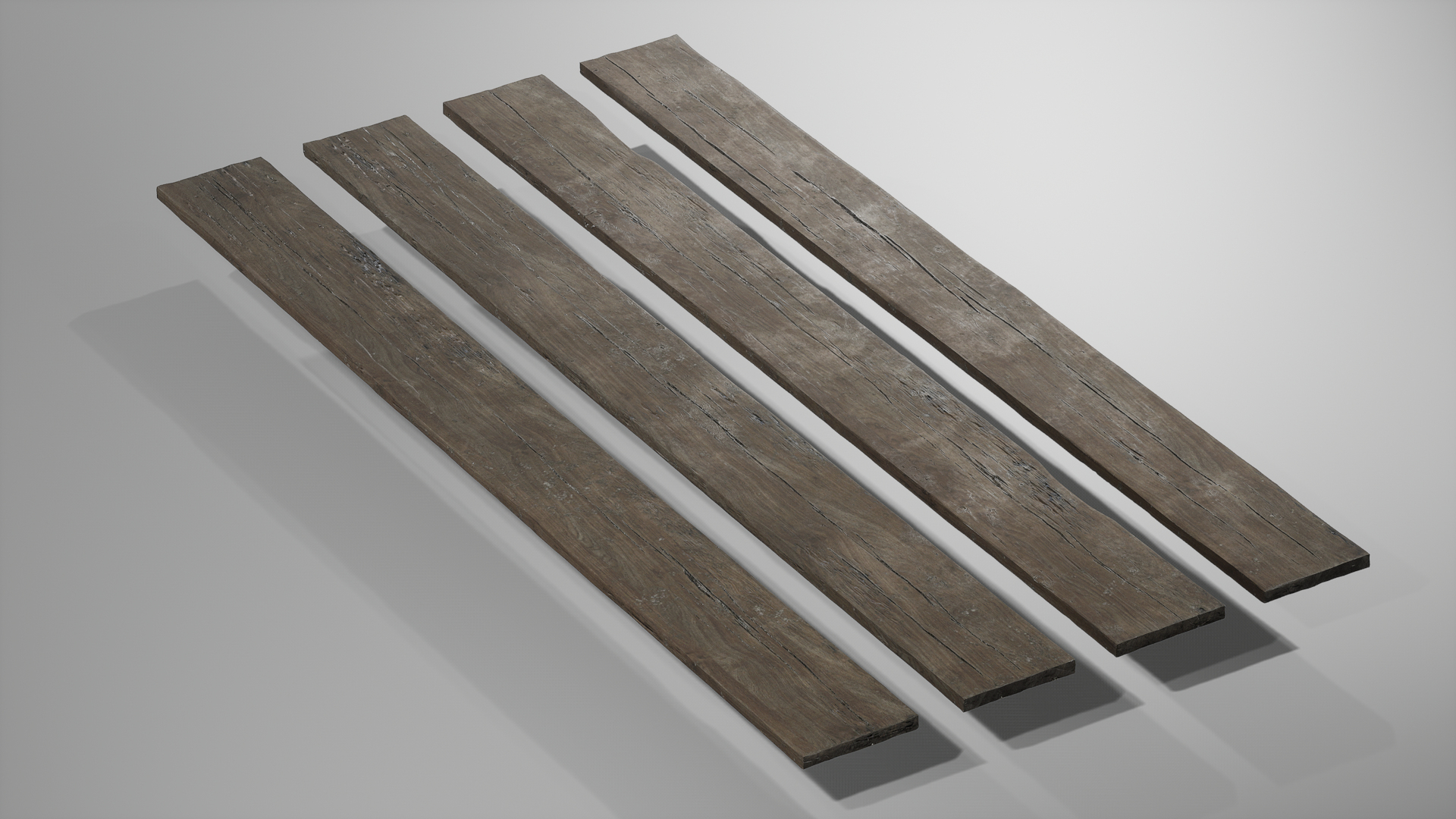 Old Oak Wood Planks 4m Model - TurboSquid 1831789
