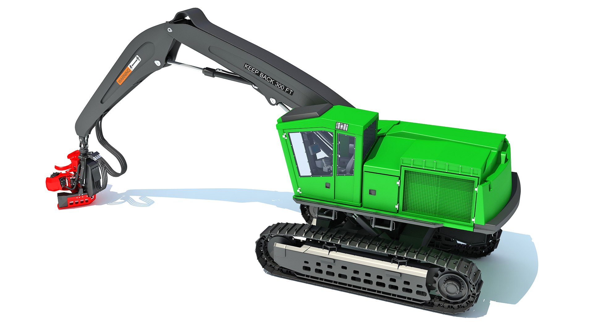 Tracked Forestry Harvester 3D Model - TurboSquid 1801653