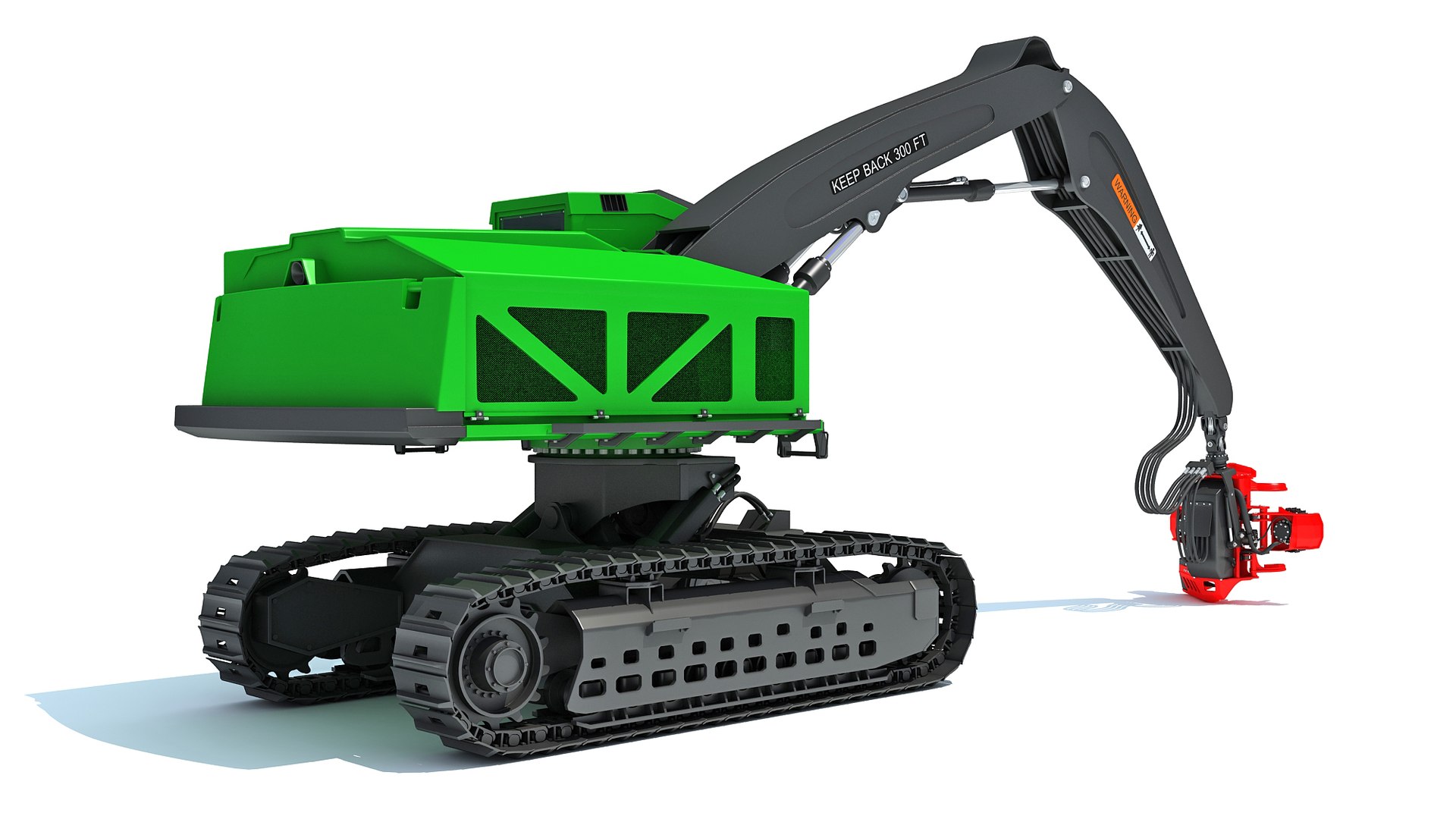 Tracked Forestry Harvester 3D Model - TurboSquid 1801653