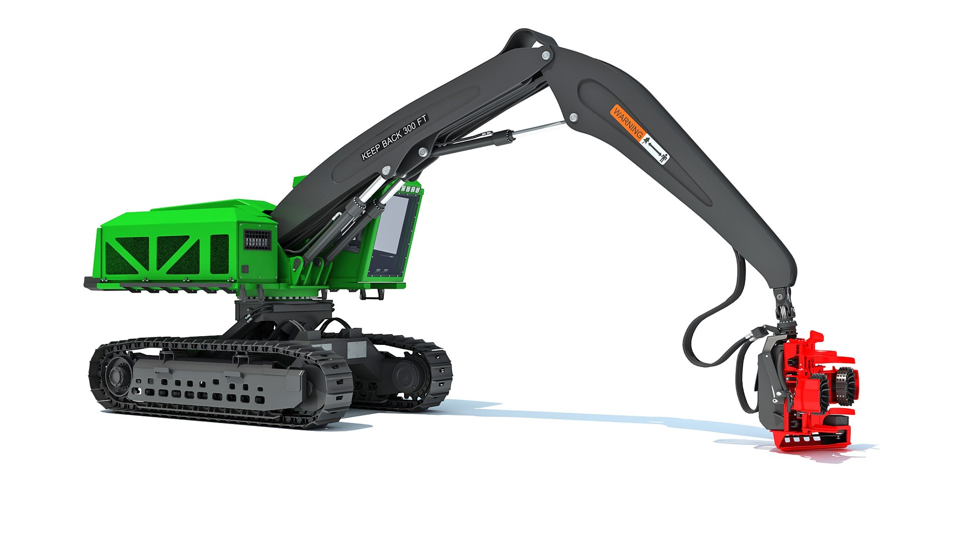 Tracked Forestry Harvester 3D Model - TurboSquid 1801653