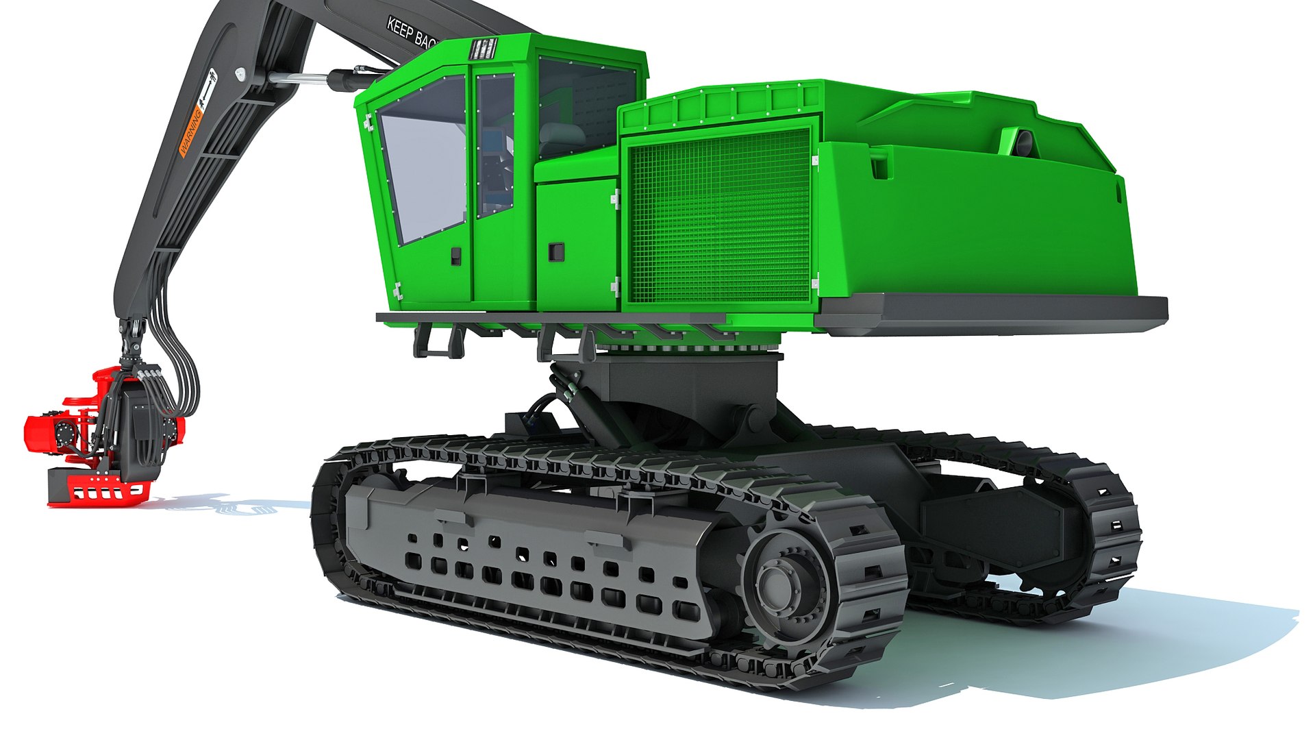 Tracked Forestry Harvester 3D Model - TurboSquid 1801653