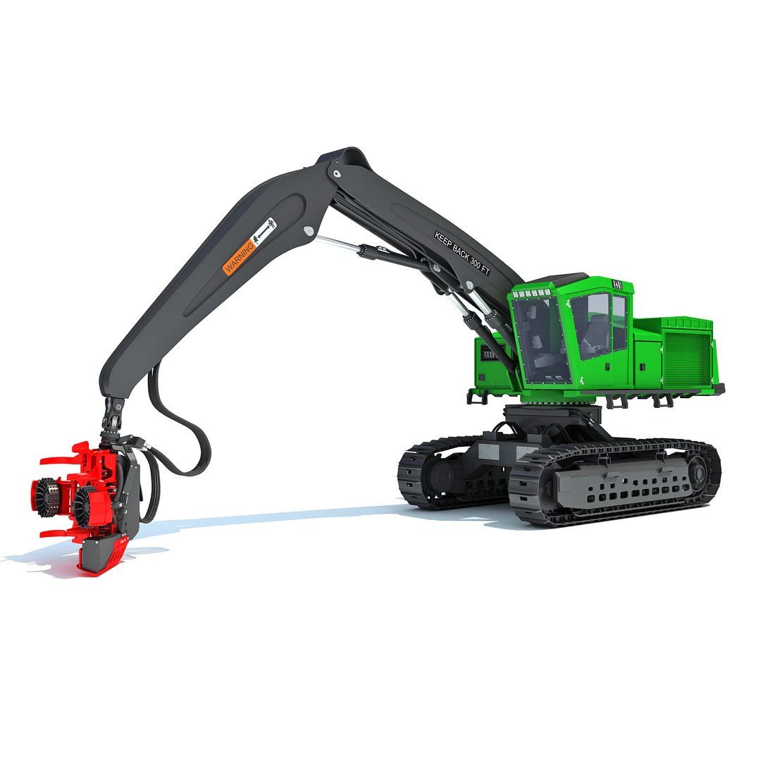 Tracked Forestry Harvester 3D Model - TurboSquid 1801653