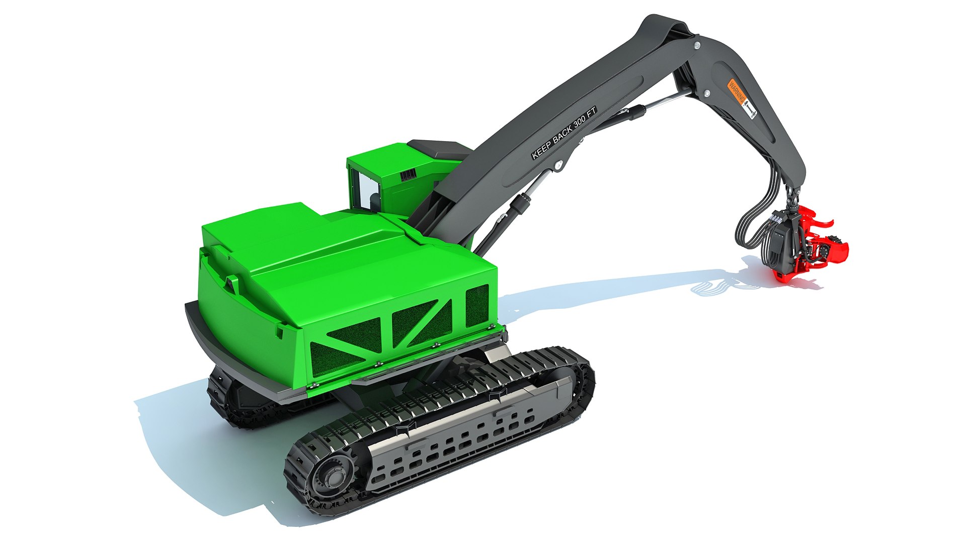 Tracked Forestry Harvester 3D Model - TurboSquid 1801653