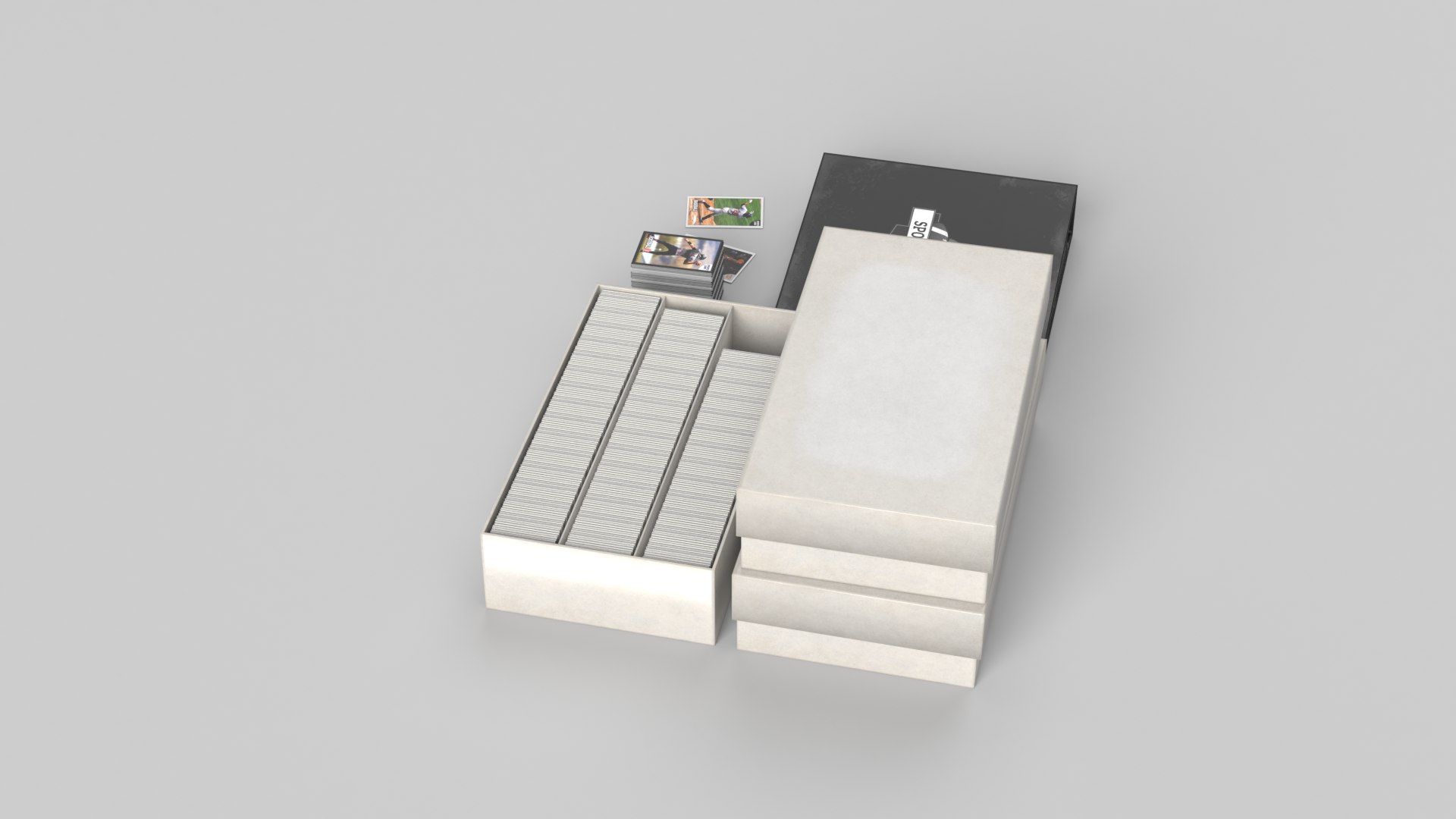 Sports Card Collection 3D model - TurboSquid 1931295