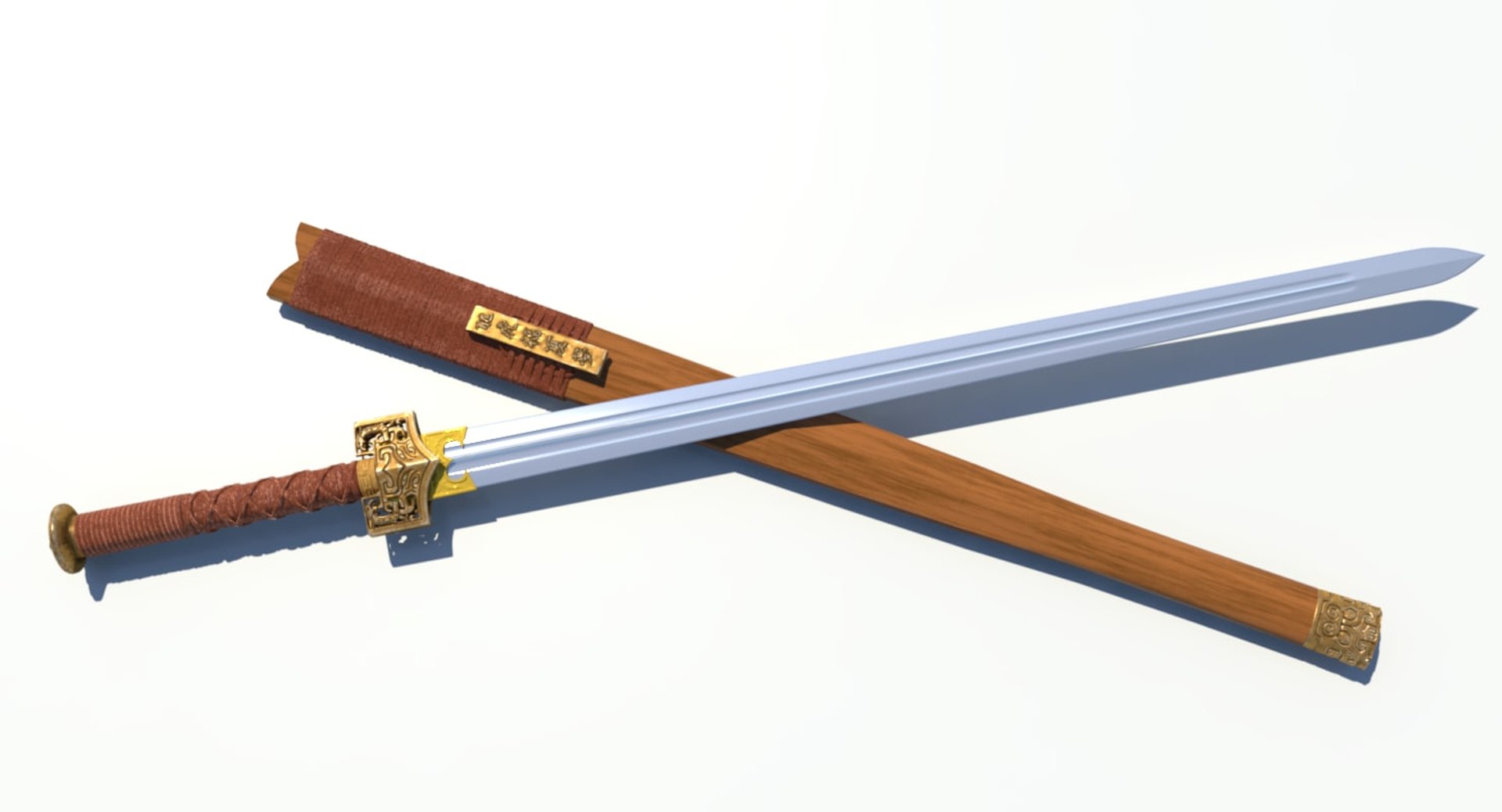 3d Chinese Sword Jian Model
