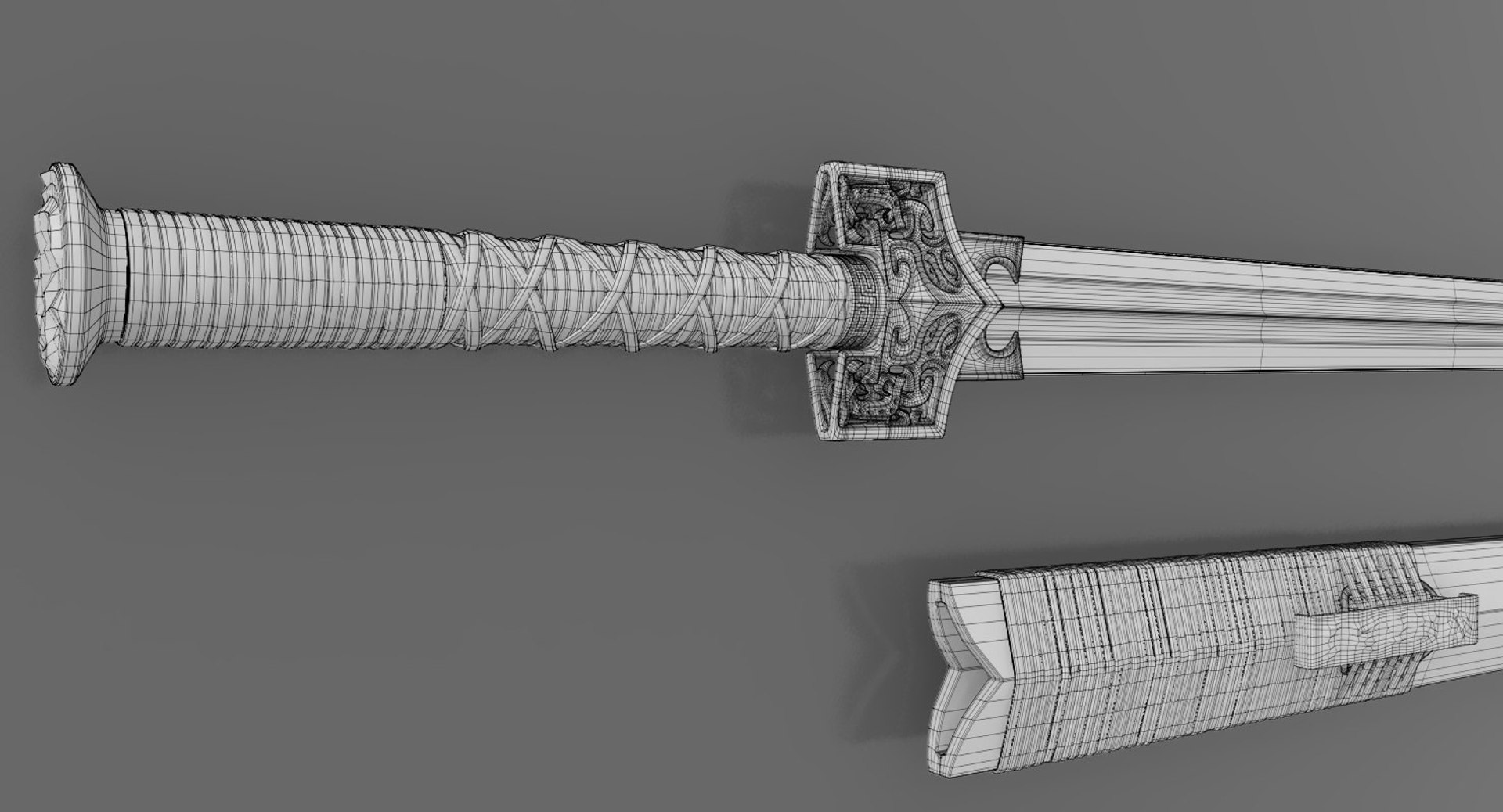3d Chinese Sword Jian Model