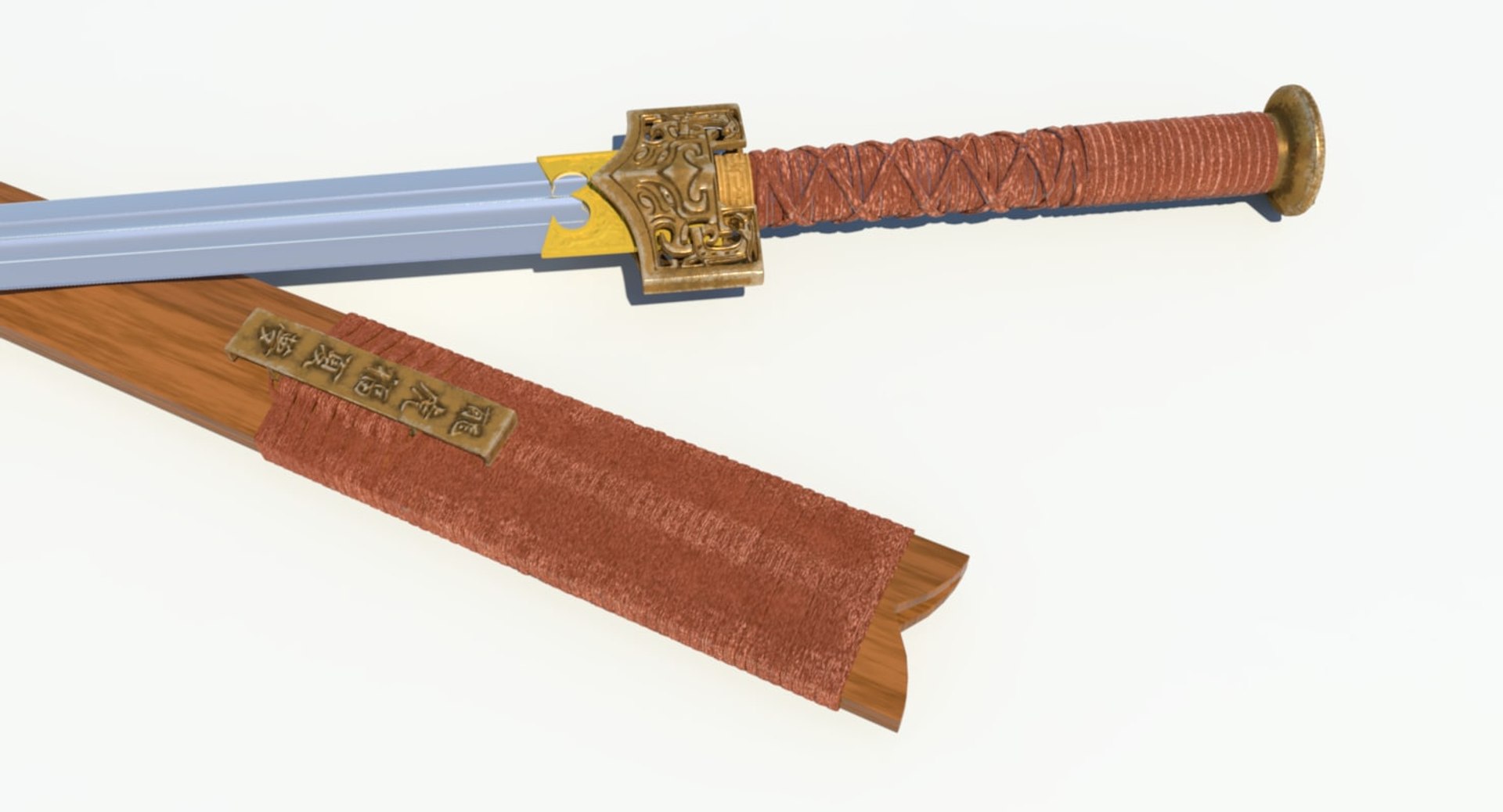 3d Chinese Sword Jian Model