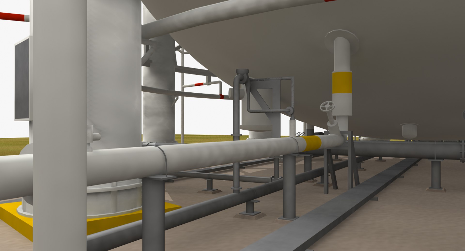 3d model lh2 storage facilities shuttle launch