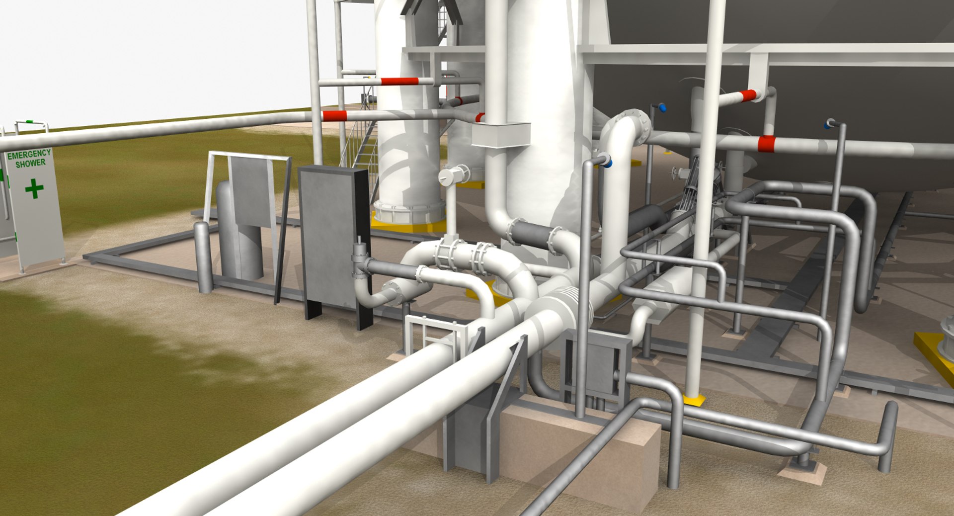 3d model lh2 storage facilities shuttle launch