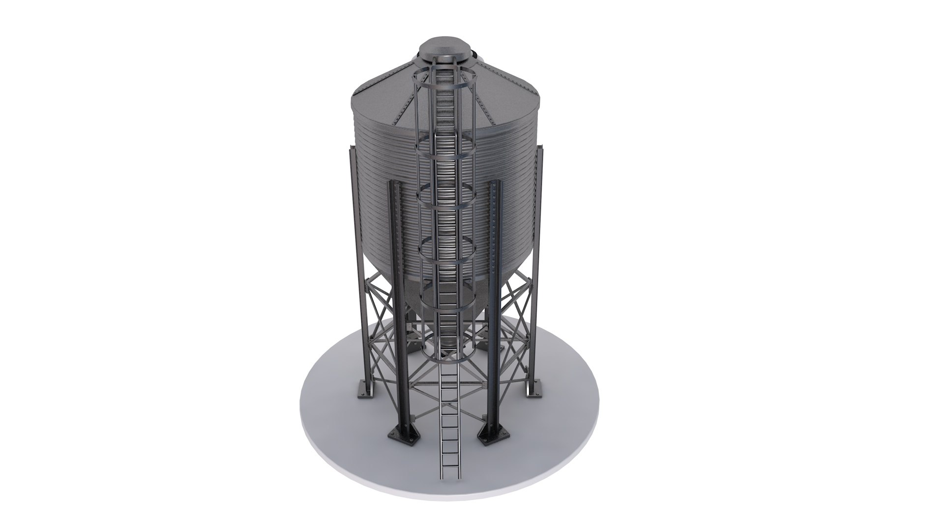 Grain Storage Bins Collection 3D - TurboSquid 1866438