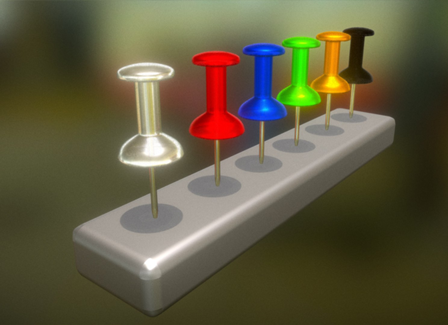 pins different colors dxf