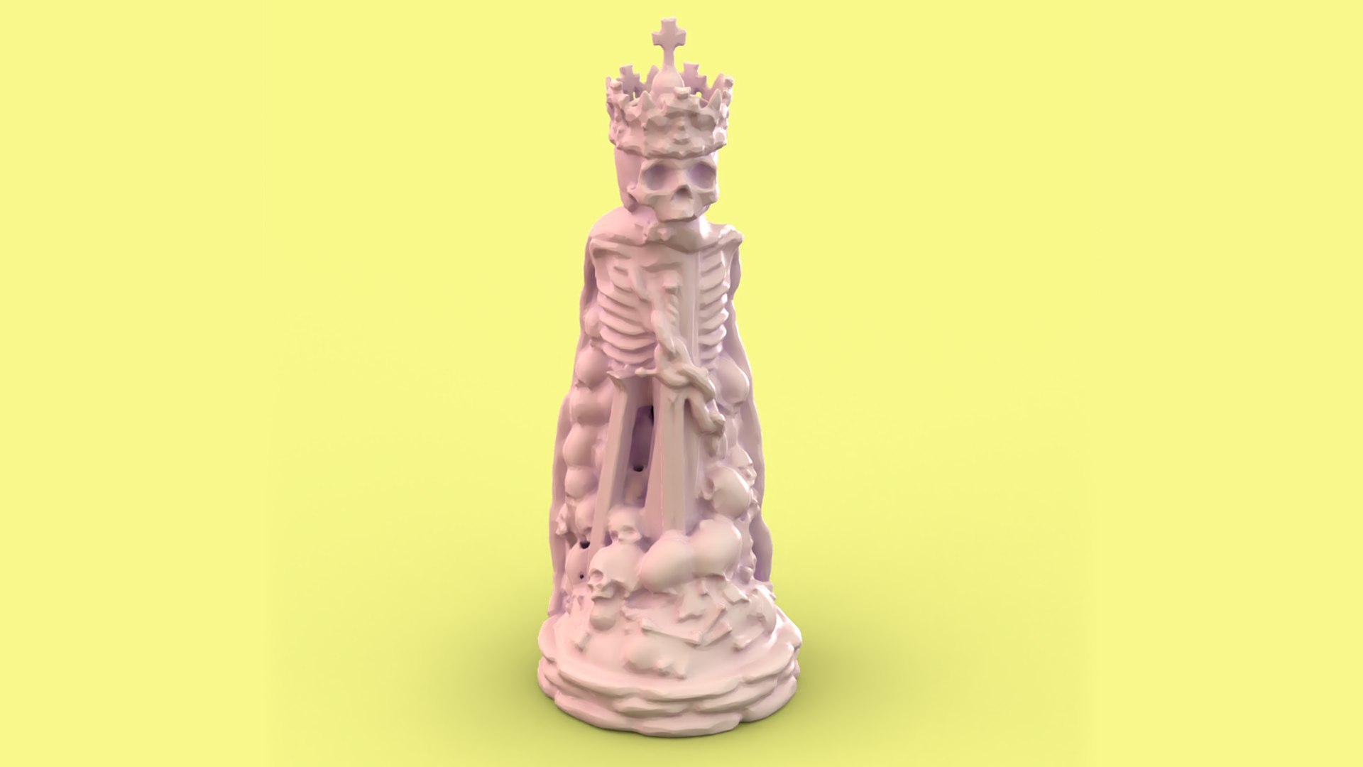 3D Skull Chess King - TurboSquid 1972989