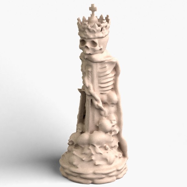3D Skull Chess King - TurboSquid 1972989