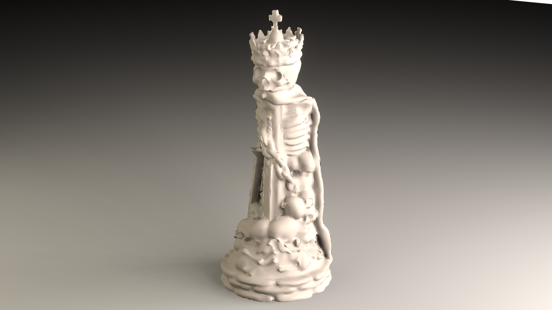 3D Skull Chess King - TurboSquid 1972989
