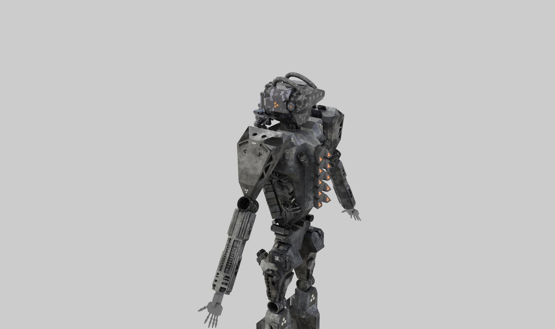 Cyberpunk Robot 2 3D Model - TurboSquid 1899878