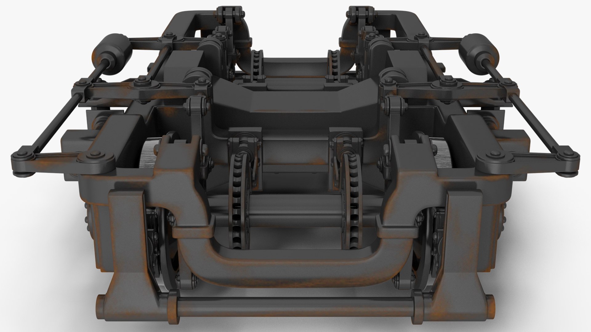 3D Rusty Rail Train Wheels - TurboSquid 2146507