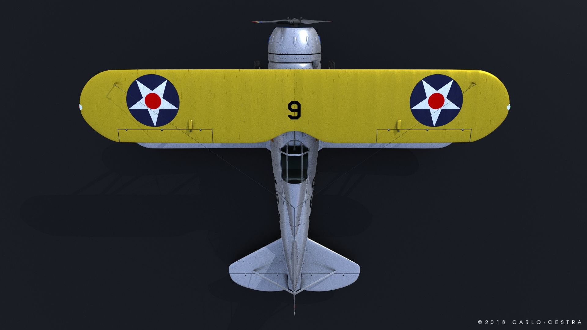 Grumman F2f-1 Marines 1937 3D Model - TurboSquid 1287220